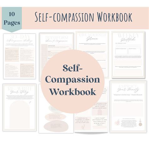 Self Compassion Workbook Self Compassion Bundle Gratitude Worksheets Counselor Worksheets
