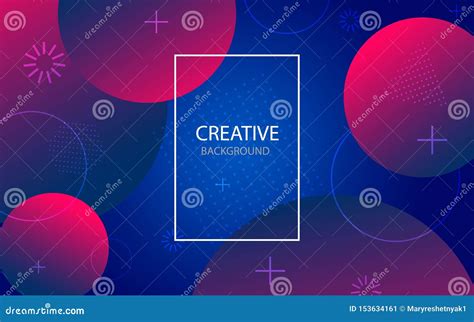 Abstract Background With Geometric Gradient Circle Design Abstract Pattern With Color Circles
