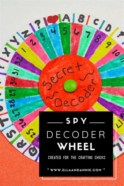 Spy Decoder Wheel Glass Crafts Diy Crafts Spy