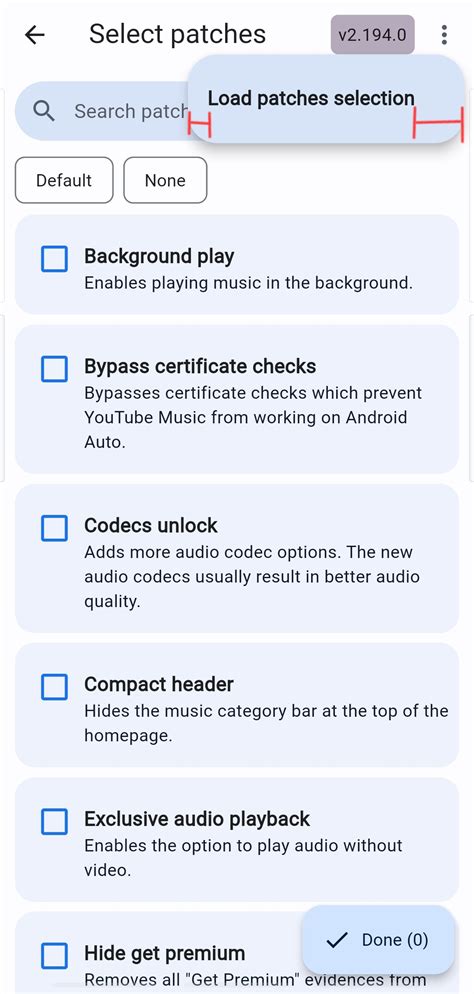 Load Patches Selection Button Is Bold And Off Centered · Issue 1372