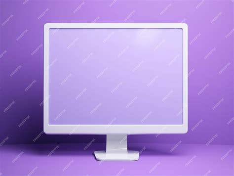 Premium Photo Blank Computer Mockup In 3d Rendered Illustration