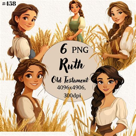 6 Ruth Biblical Characters Old Testament Character Clipart