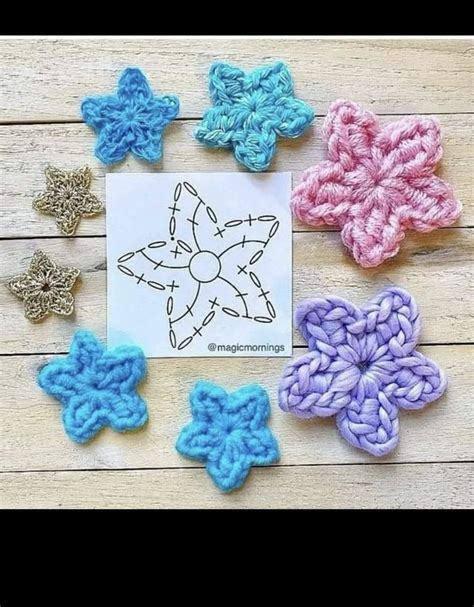 Épinglé Par Maddalena Leuzzi Sur Stelle En 2025 Tricot Et Crochet Fleur Crochet Crochet