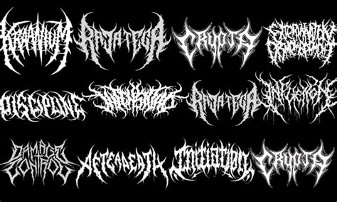 Design Your Black Slamming Brutal Death Metal Band Logo By