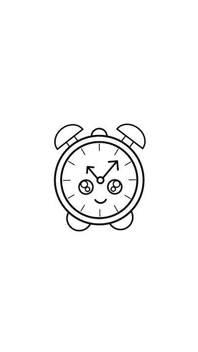 How To Draw A Cute Alarm Clock Drawing Lanterndraws Howtodraw Menggambar Mewarnai Alarm