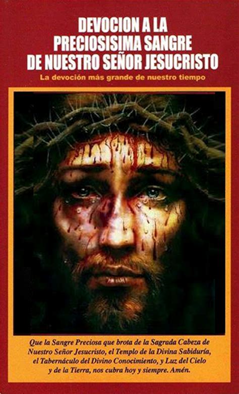 Devoción A La Preciosísima Sangre De Nuestro Señor Jesucr