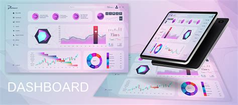 Beautiful Dashboard Ui Modern Pink Purple Admin Panel Stock