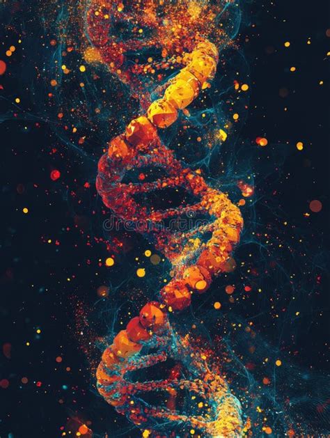 Double Stranded Dnmolecule Stock Image Image Of Nucleic 381936707