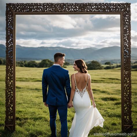 Horizontal Rectangular Frame In Landscape Orientation Stable