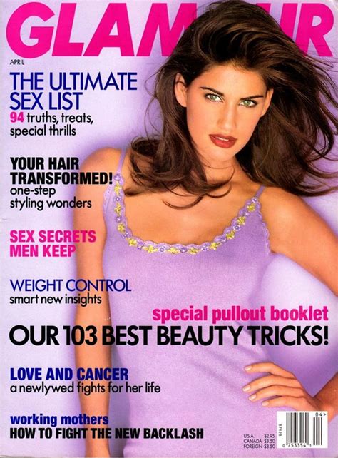 Glamour U S April 1998 Model Yamila Diaz Rahi Glamour Fashion