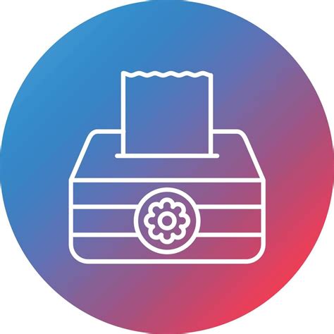 Tissue Paper Line Gradient Circle Background Icon 16863148 Vector Art