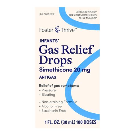 Foster And Thrive™ Infant Gas Relief 20 Mg 03 Ml Strength Oral Drops