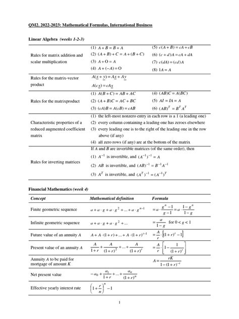 qm2 2223 formulas math ib pdf matrix mathematics mathematical