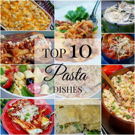 Types Of Pasta Dishes