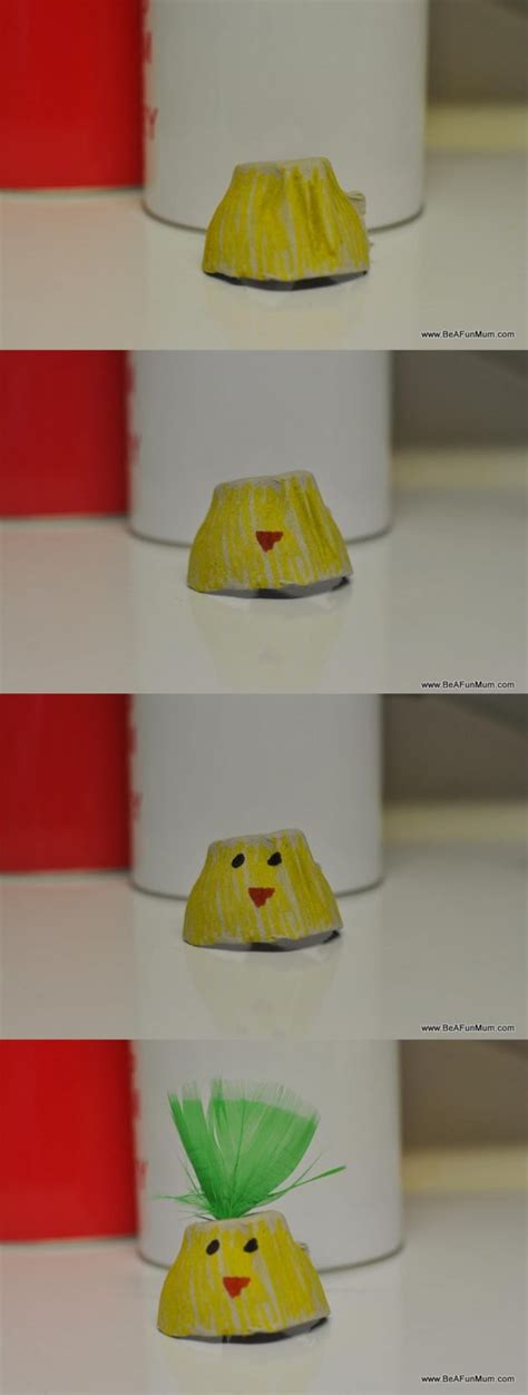 Easter Craft Egg Carton Chicky Be A Fun Mum