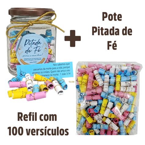 Pote Pitada De Fé Para O Seu Dia A Dia Com Versículos Bíblicos Refil