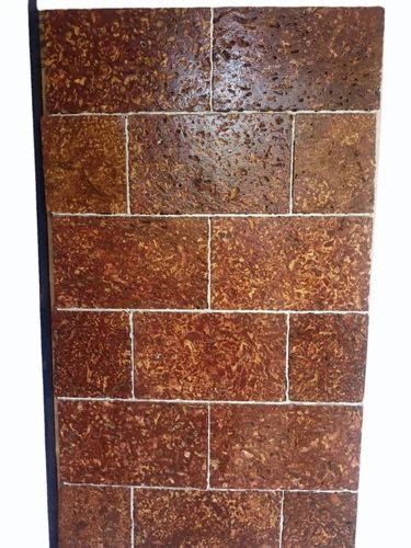 Glossy Laterite Wall Cladding Tile Size 1x1 5 Feet 300x450 Mm At