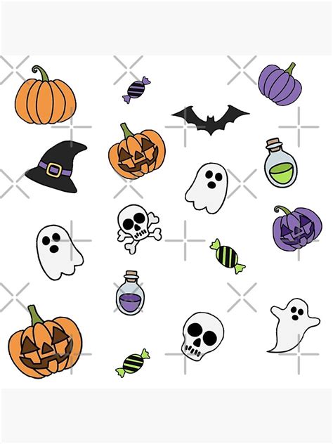 Halloween Cartoon Sticker Pack Sticker By Shannondunnx Redbubble
