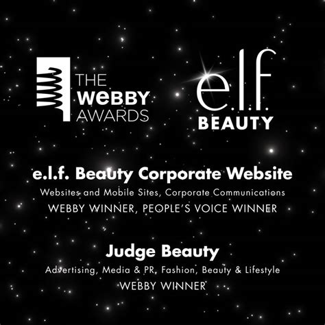Elf Beauty Took Home Two The Webby Awards—and Were Feeling All The