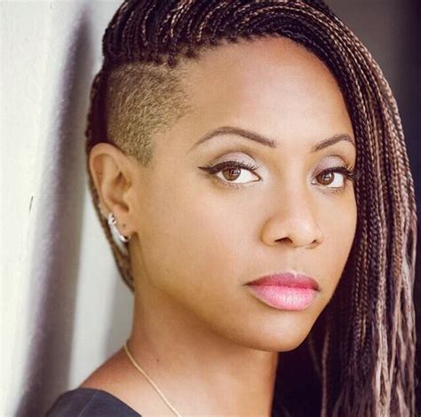 Mc Lyte Micro Braids Hairstyles Quick Braided Hairstyles Shaved Side