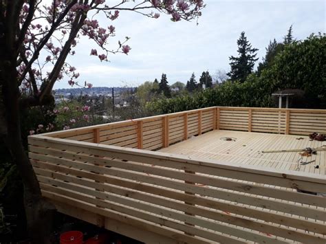 Cedar Deck Builder In Seattle Wa Gibson Fence And Deck Cedar Deck