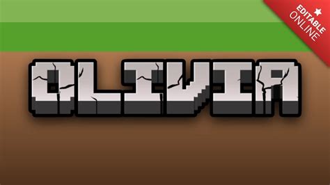 Olivia Minecraft 3d Text Effect Generator