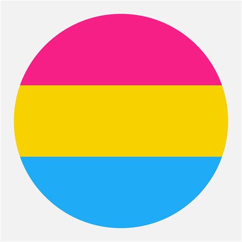 Pansexual Flag Circle Vector Icon 5720224 Vector Art At Vecteezy