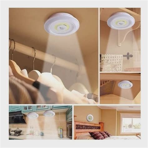 Kit Conjunto 3 Luminárias Led Spot Sem Fio Controle Remoto Em Promoção