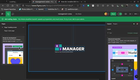 why am i seeing an image and text with a learn more link in the figma