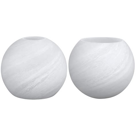 Rivqahra 2 Pack Alabaster White Glass Globe Shade Replacement Globe And Cover For Lighting Fixture