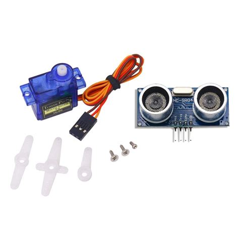 Hc Sr04 Ultrasonic Sensor With Micro Servo Motor Sg90