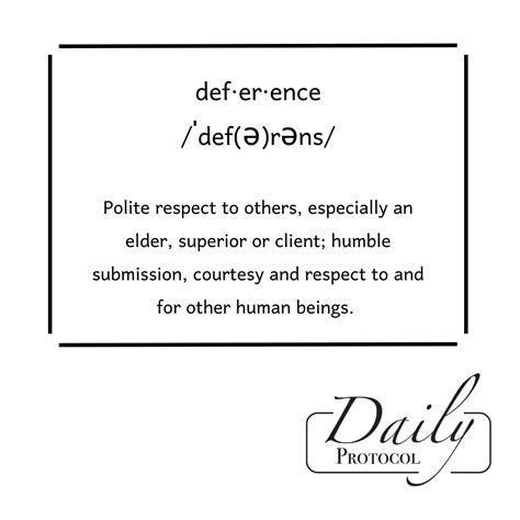 Deference A Form Of Mindfulness Daily Protocol