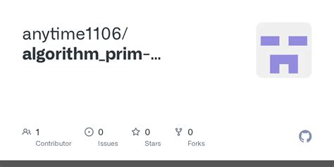 Github Anytime1106algorithmprim Dijkstraintegrationstpanningtree