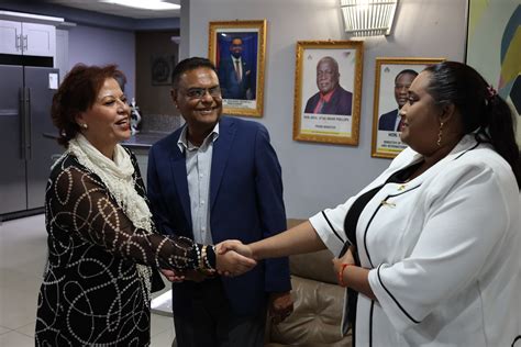 Members Of The National Assembly Greet A Delegation From The Commonwealth Parliamentary
