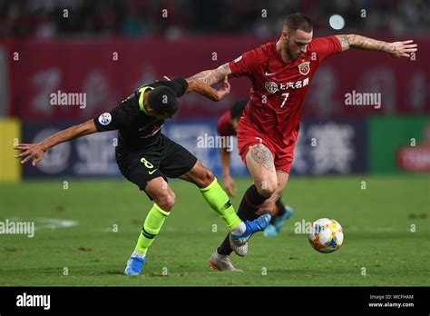 Austrian Football Player Marko Arnautovic Of Shanghai Sipg Fc Right