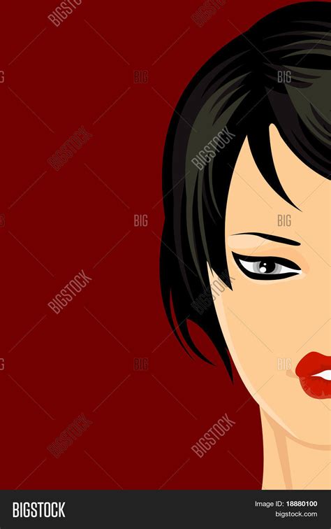 Vector Image Half Face Image And Photo Free Trial Bigstock