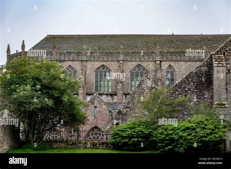 Saint Paul Aurelien Cathedral In Saint Pol De Leon Brittany Stock
