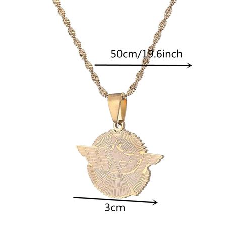 Assyrian Symbol Pendant Necklace Flag Nation