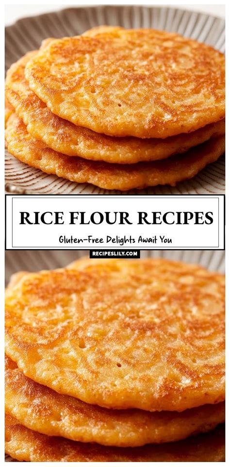 Recipes With Rice Flour