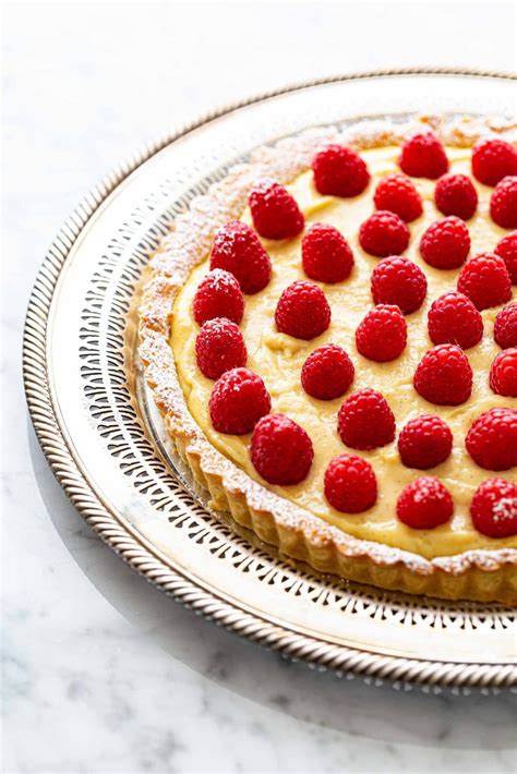 French Raspberry Tart Recipe Tarte Aux Framboises Mediterranean Taste