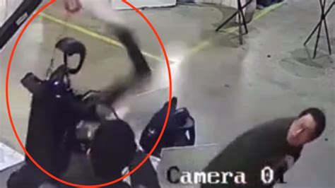 Haunting Moment Robot Attacks Handlers In Angry Rampage As It Tries To Break Free From