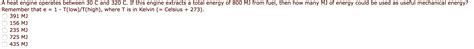 Solved A Heat Engine Operates Between 30 C And 320 C If
