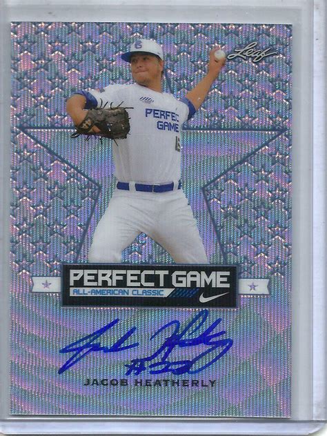 Jacob Heatherly 2016 Leaf Perfect Game Purple Stars Autograph 510 Ebay