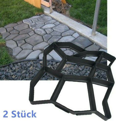 2 Stück Betonform Diy Gießform Pflasterform Kunststoff