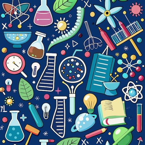 Ilustração Científica Experimentação Atômica Livro Química E Mais