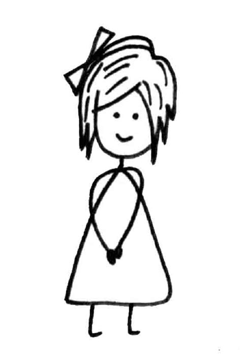 How To Draw A Stick Figure Girl At Noah Anivitti Blog