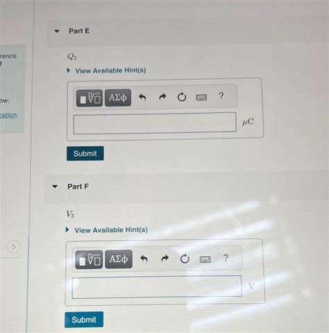 Solved What Are The Charge On And The Potential Difference Chegg