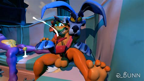 Rule 34 3d Artwork Activision Ahe Gao Anthro Balls Bandicoot Blue Body Blue Fur Bodily
