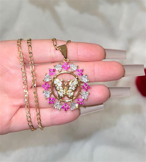 Ruby Butterfly Golddipped