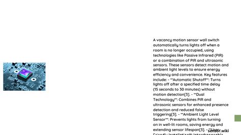 Vacancy Motion Sensor Wall Switch Complete Installation And Performance Guide Sensor Wiki